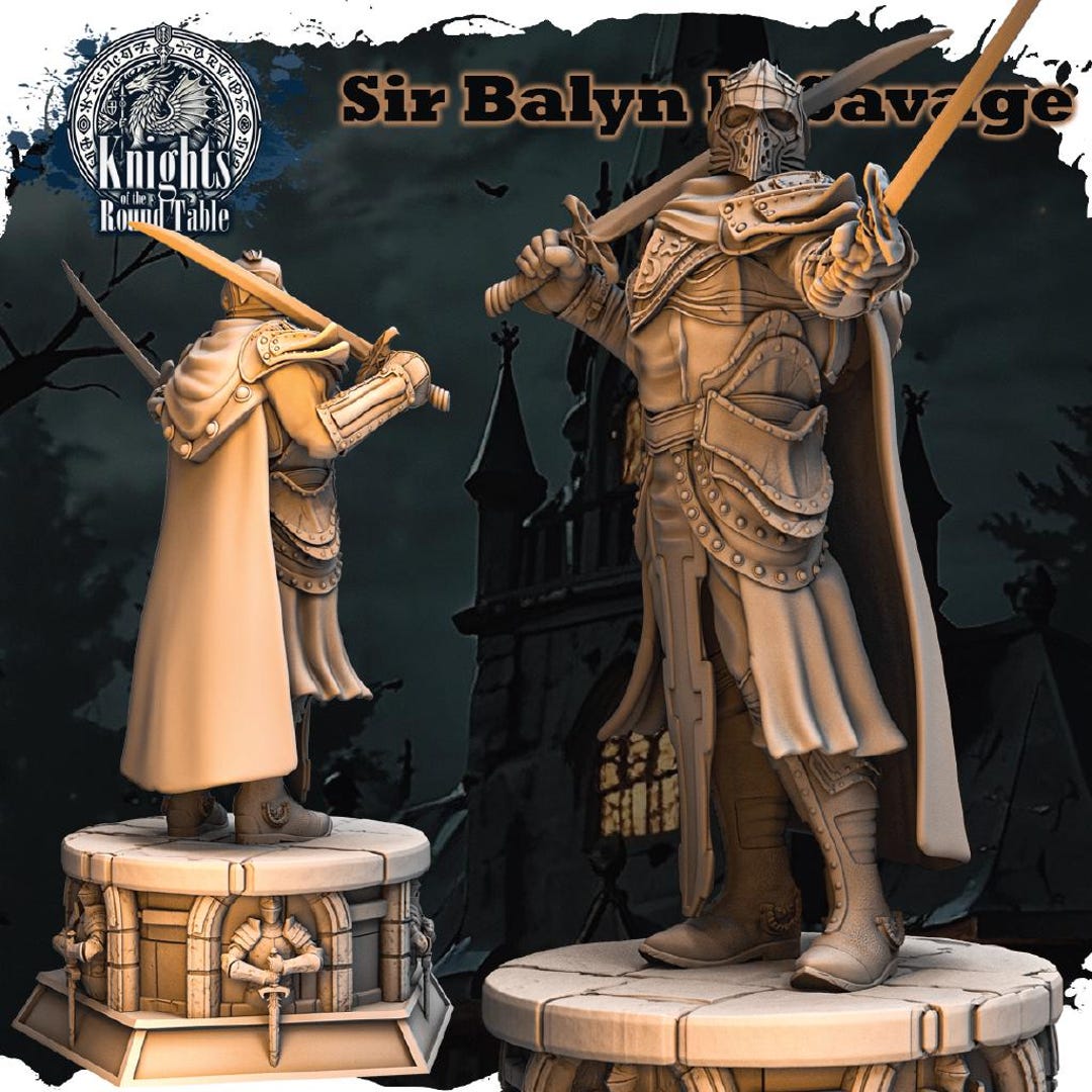 Sir Balyn La Savage | Arthurian Knight Figurine | Haito | 1:12 Scale ...
