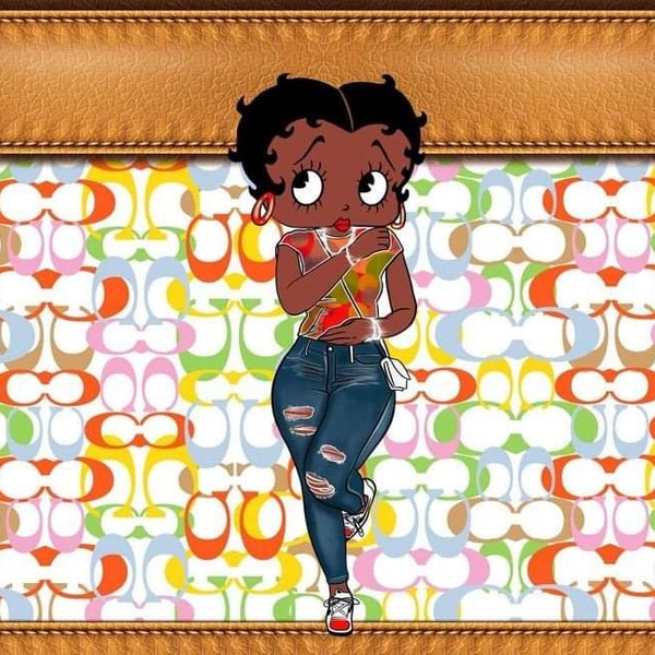 Betty Boop Coach Tumbler Wrap - Etsy