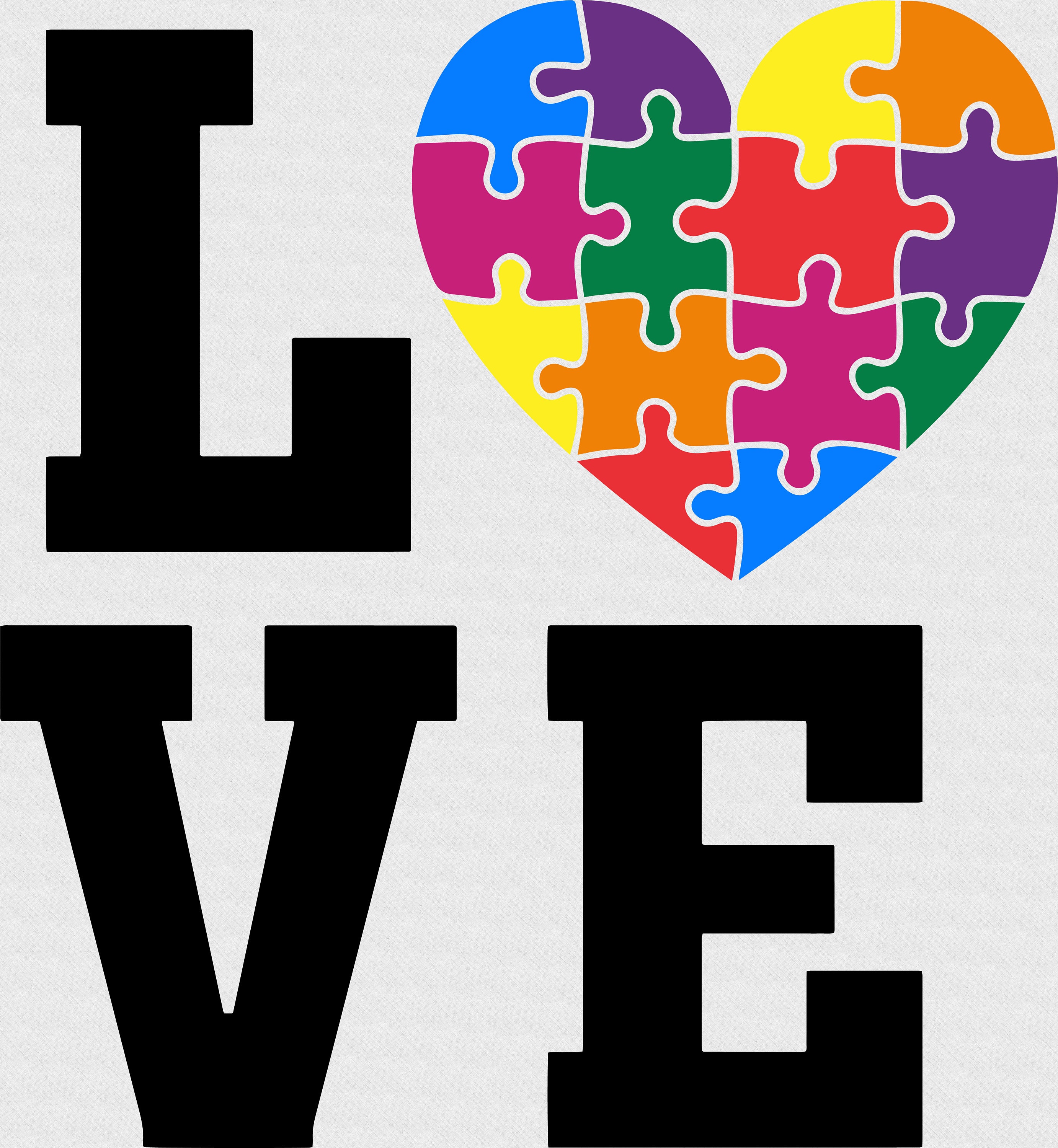 Love Autism Png Svg - Etsy