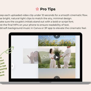 Digital Save the Date Video Envelope Opening Animation 3 Video Panels ...