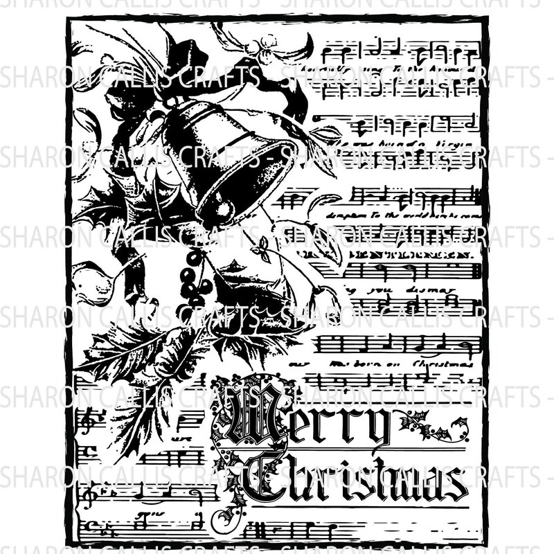 Christmas Digi Stamp - Etsy