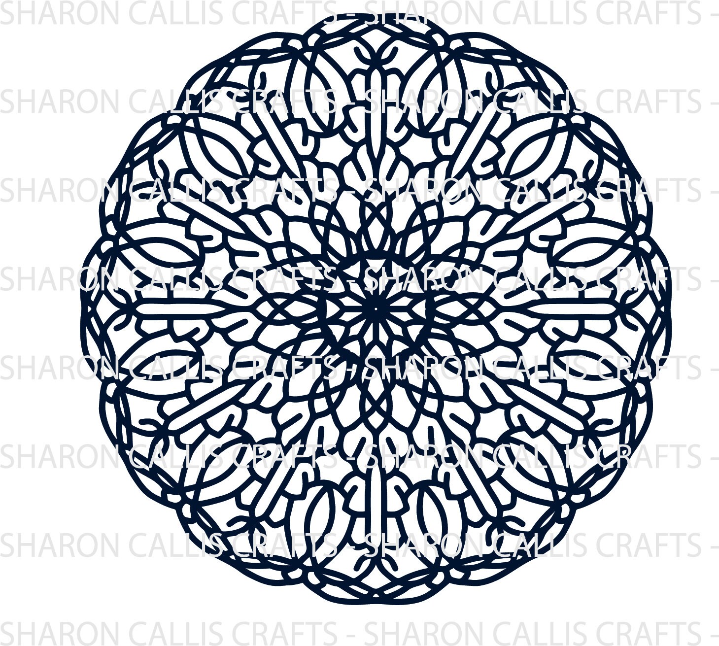 Digi Stamp, Printable, Cricket Mandala Digi Stamp & SVG Cutting Files ...