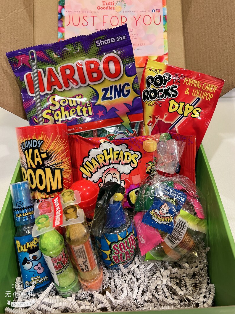 Sour Candy Box Tiktok Candies Powder Chewy Candy Novelty Etsy