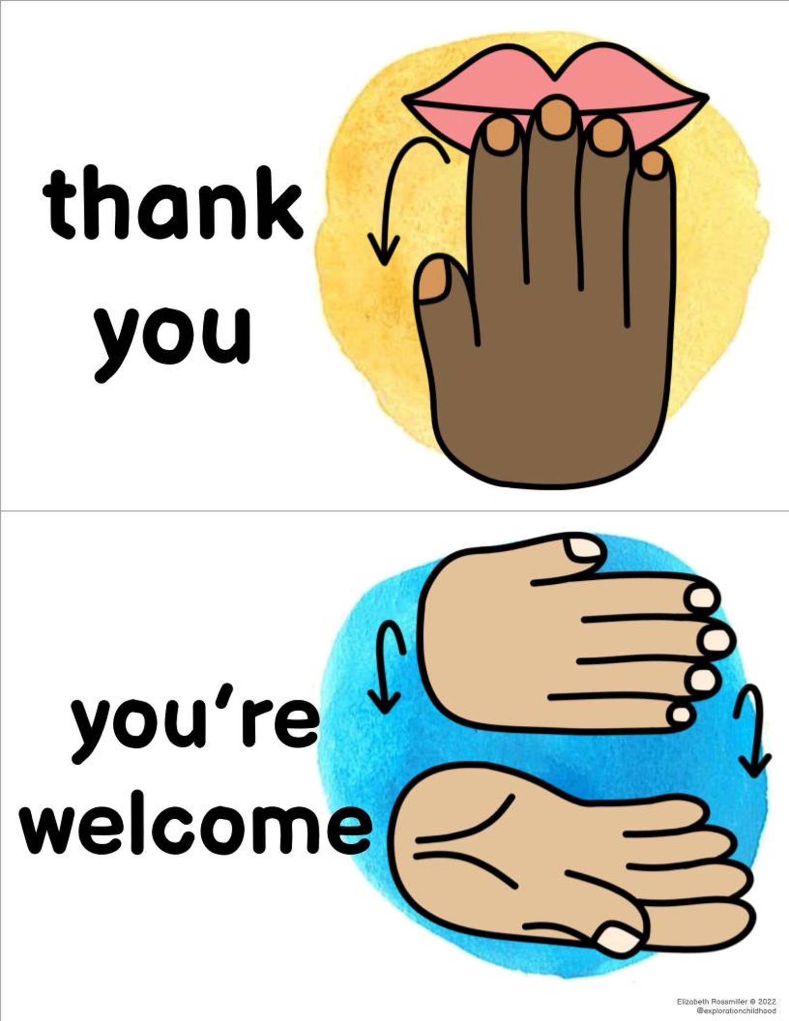 ASL Alphabet and Kindness Set - Etsy