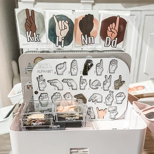ASL Multicultural Alphabet Cards - Etsy