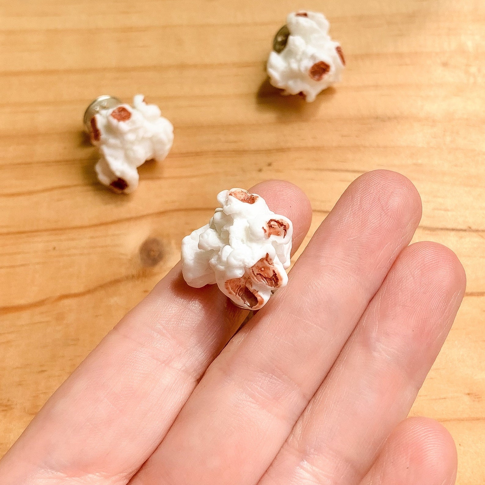Popcorn Pins - Fun Brooch - Candy Jewelry - Polymer Clay Brooch - Small ...