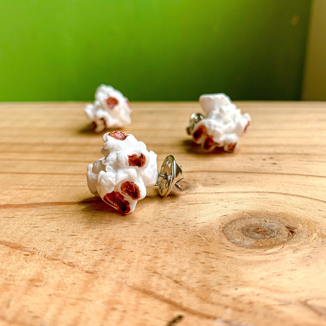 Popcorn Pins - Fun Brooch - Candy Jewelry - Polymer Clay Brooch - Small ...