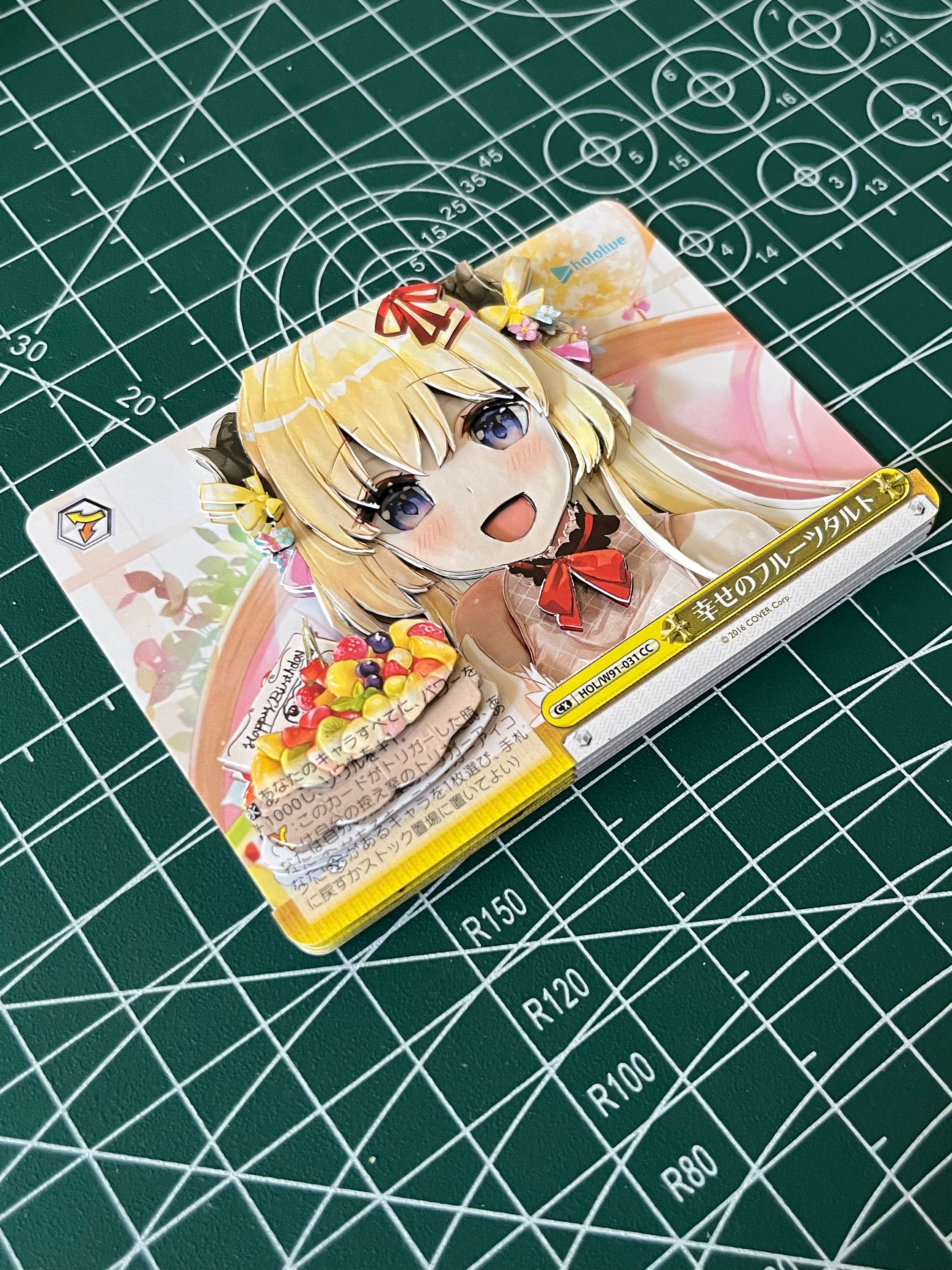 Hololive Weiss Schwarz WS Custom Handmade DIY 3D Cards Shadowbox Art 角卷 ...