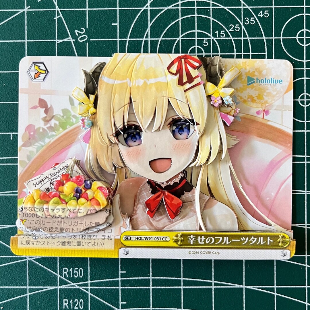 Hololive Weiss Schwarz WS Custom Handmade DIY 3D Cards Shadowbox Art 角卷 ...