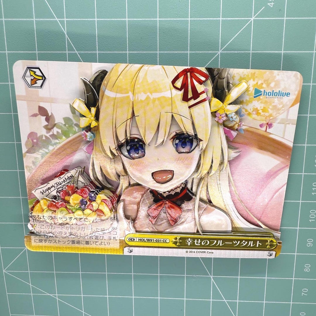 Hololive Weiss Schwarz WS Custom Handmade DIY 3D Cards Shadowbox Art ...