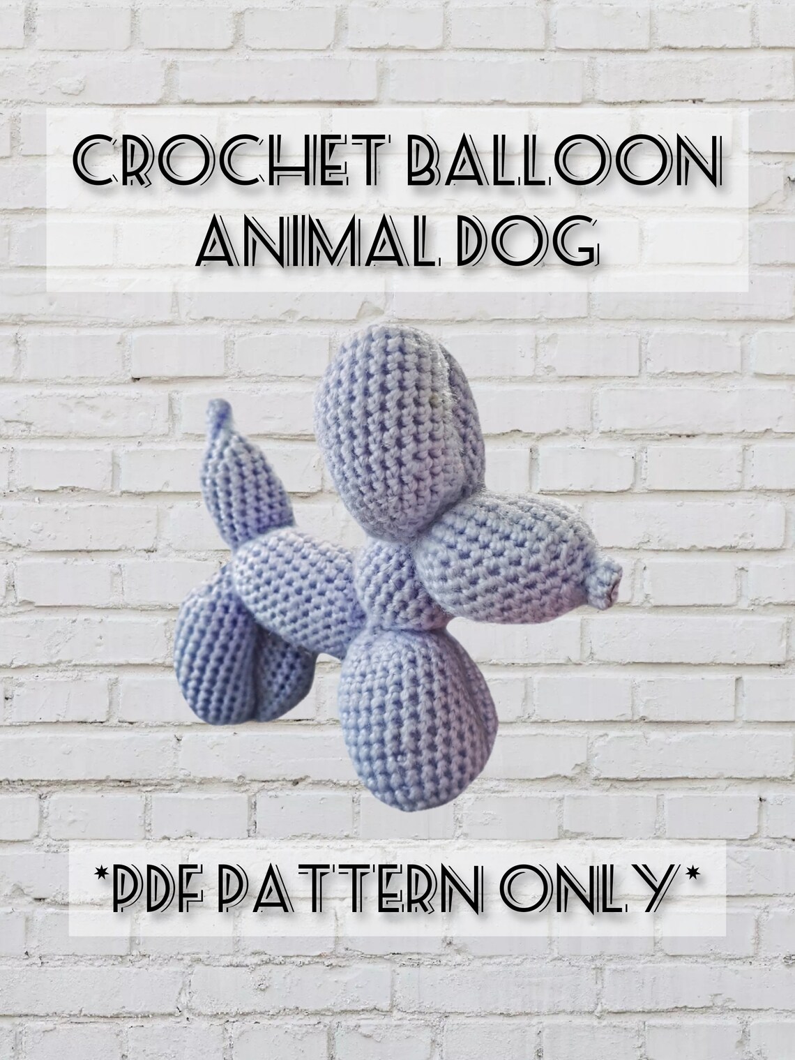 Crochet Balloon Animal Dog PDF Pattern Amigurumi - Etsy
