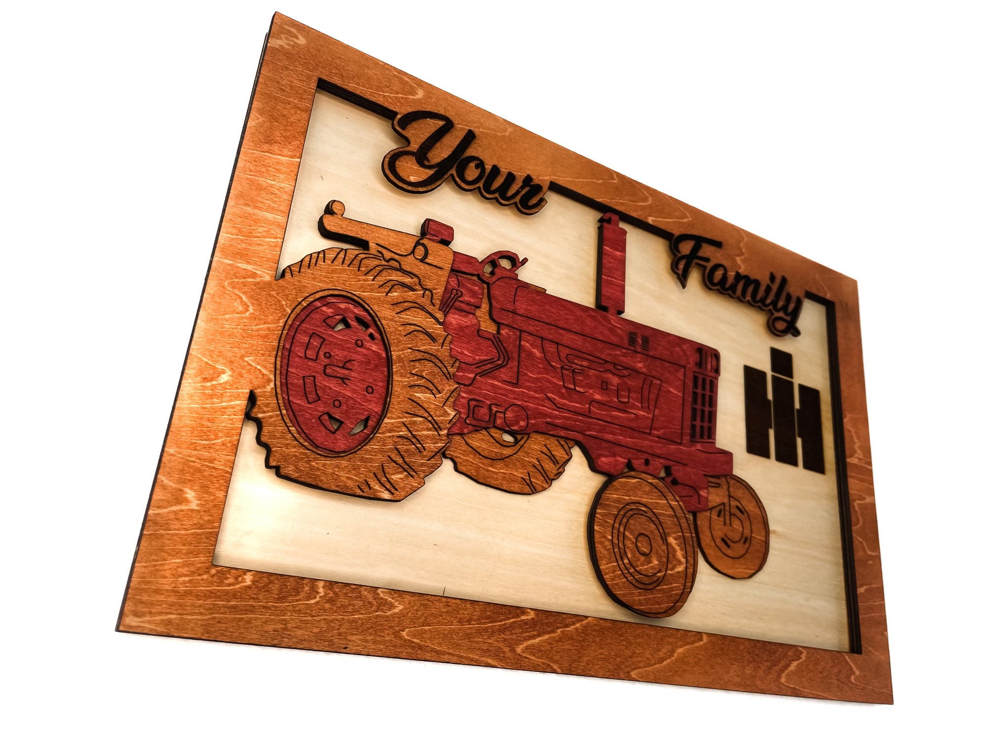 3D Layered IH Tractor Wall Art Sign Personalization Options - Etsy