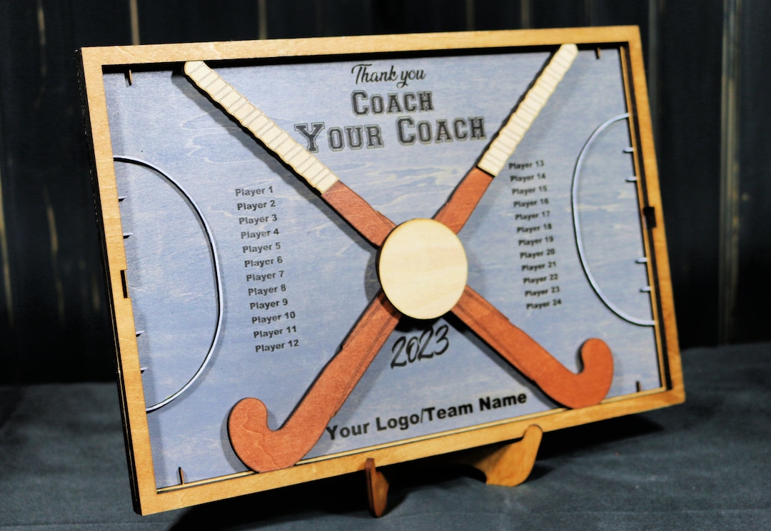 Field Hockey Coach Gift Plaque - Personalized Hockey Present - Etsy