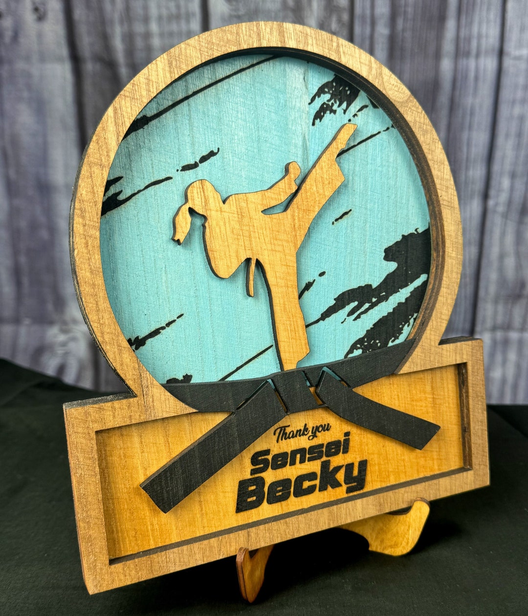 Sensei Thank You Gift Plaque - Personalized Karate Present - Female - Etsy
