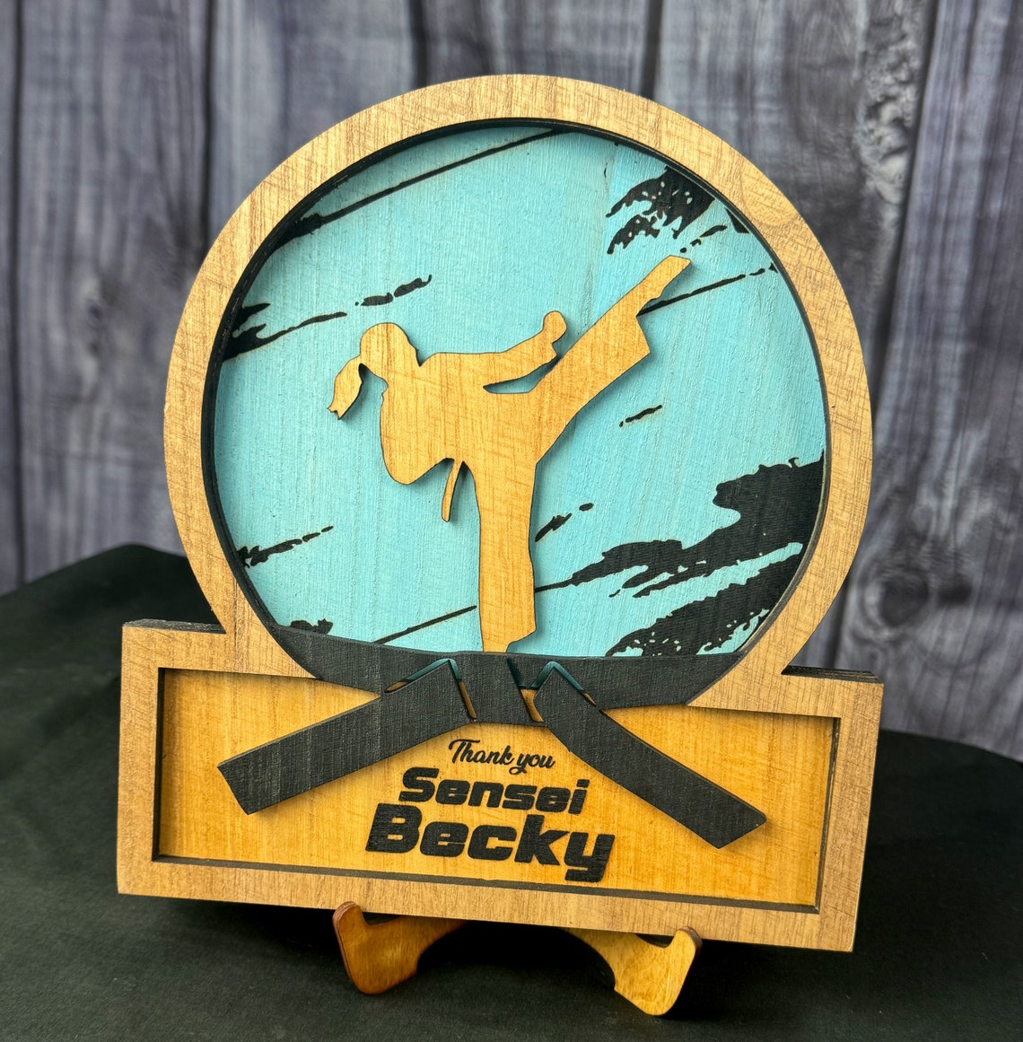 Sensei Thank You Gift Plaque - Personalized Karate Present - Female - Etsy