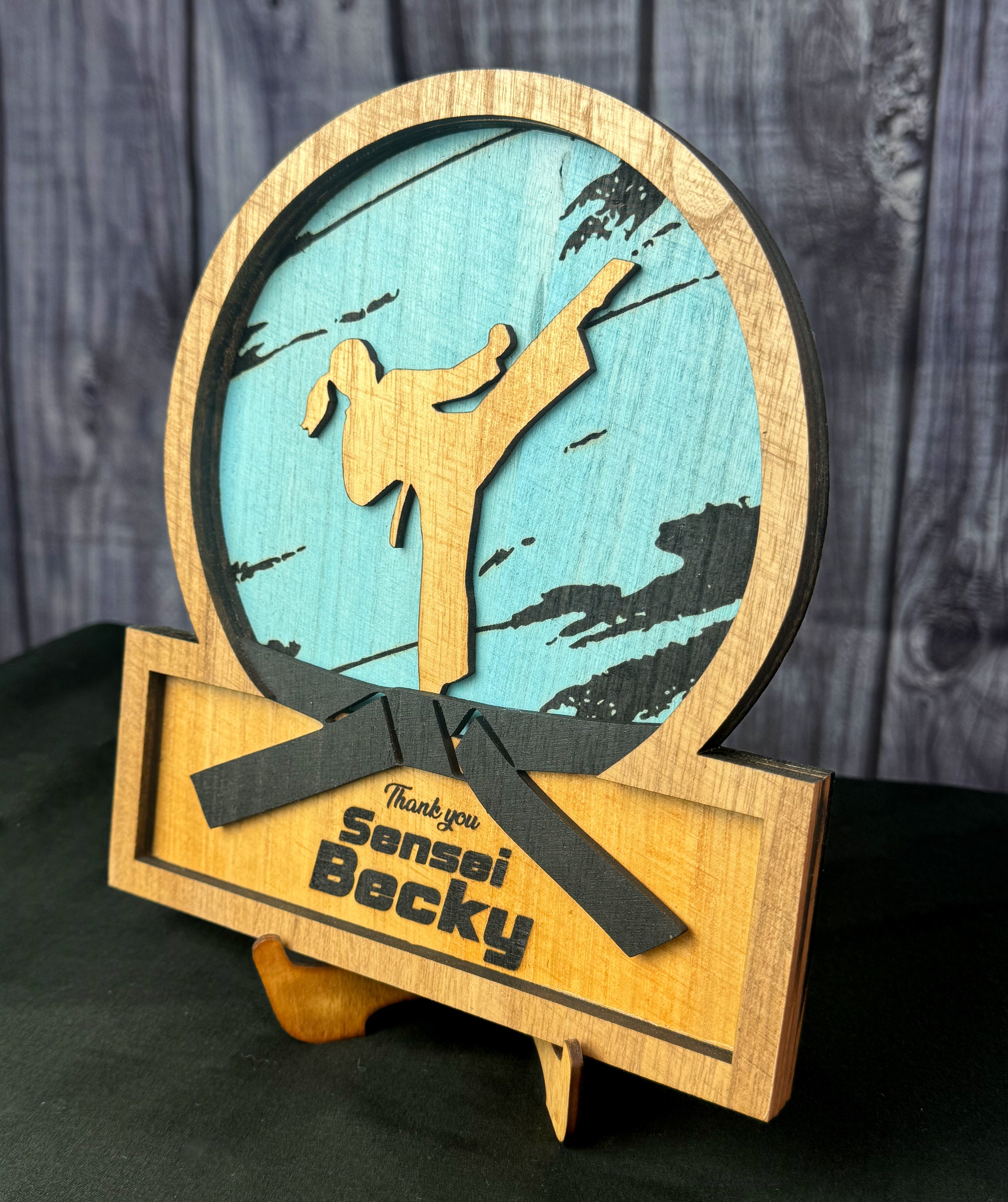 Sensei Thank You Gift Plaque - Personalized Karate Present - Female - Etsy
