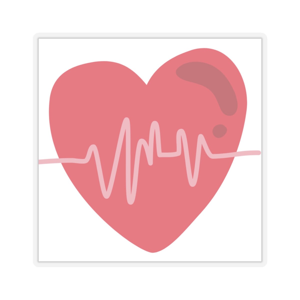 Heart Sticker - Etsy