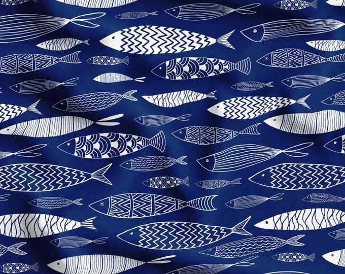 Big Tuna Fabric 7 Tuna Bigger by Combatfish Blue Summer Lake Tuna ...