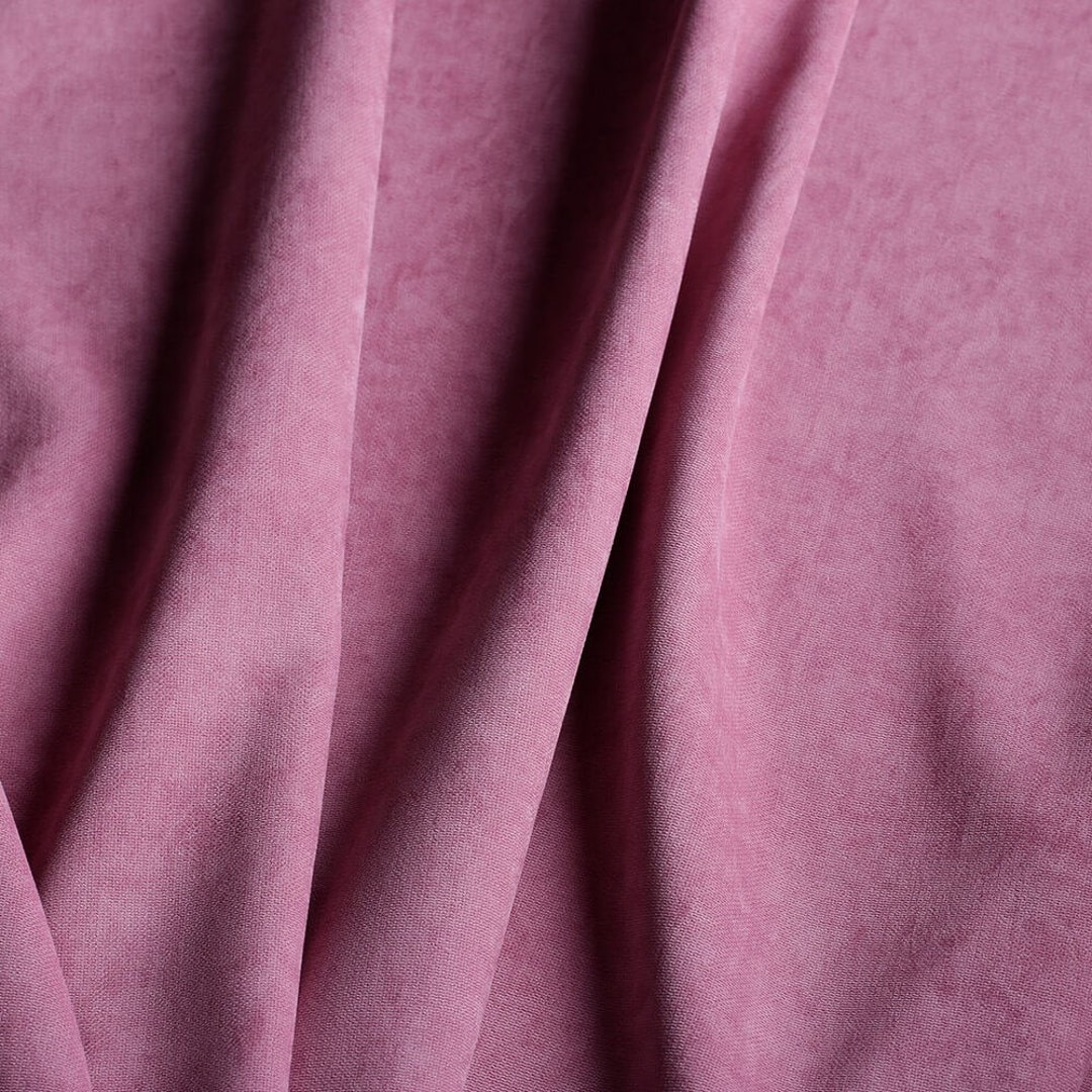 Dusty Rose Solid Color Fabric, Pink Upholstery Fabric, Premium Quality ...