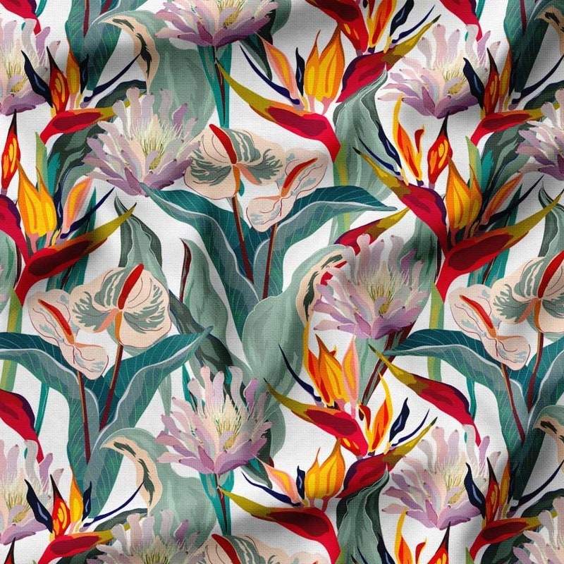 Tropical Fabric - Etsy