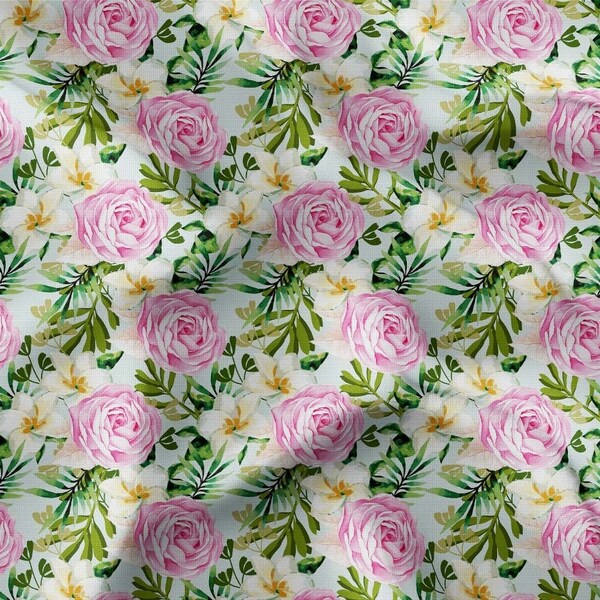 Large Floral Fabric - Etsy