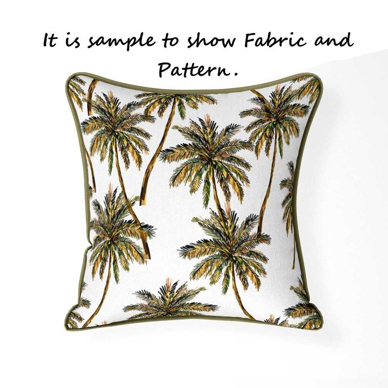 Hawaiian Fabric, Vintage Tropical Palm Trees Fabric, Designer Fabric by ...