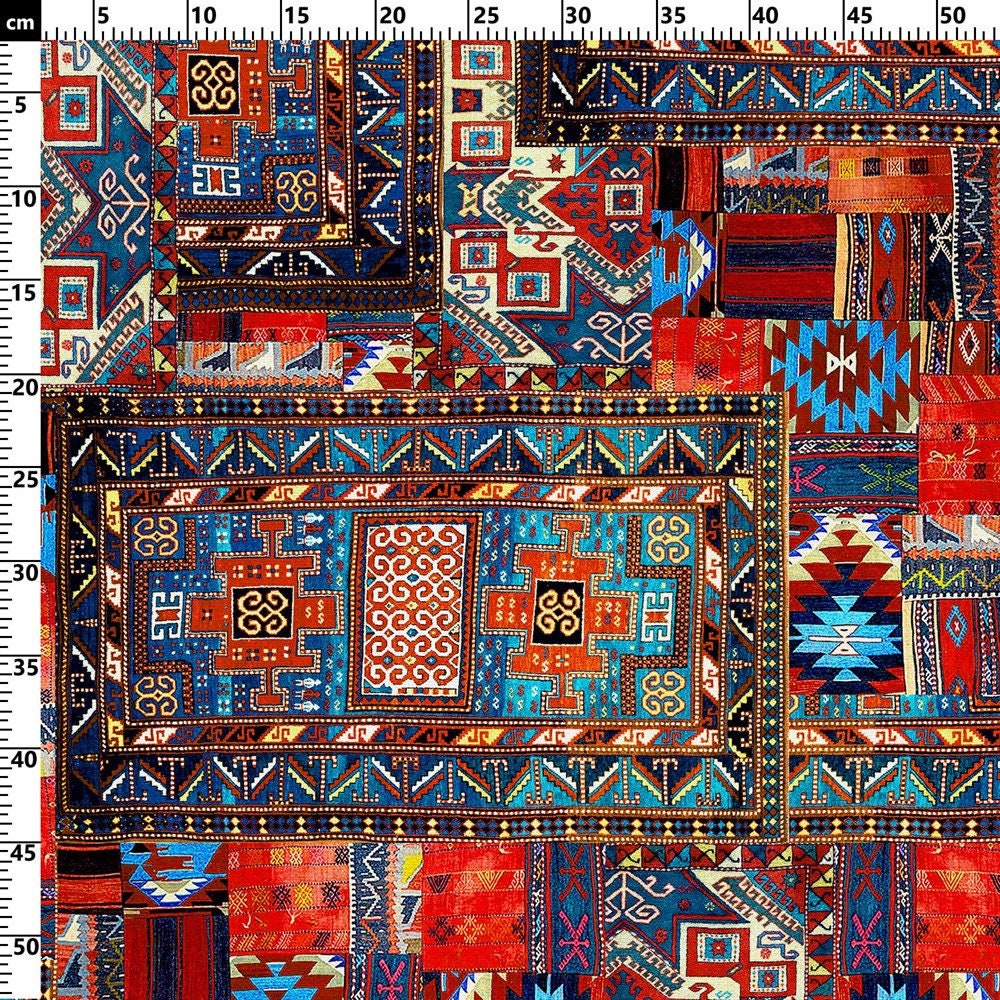 Kilim Upholstery Fabric, Bohemian Moroccan Fabric by the Yard, Kilim ...
