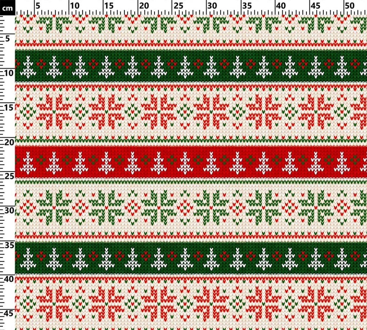 Christmas Fabric by the Yard, Retro Traditional Stripe Christmas Knit ...