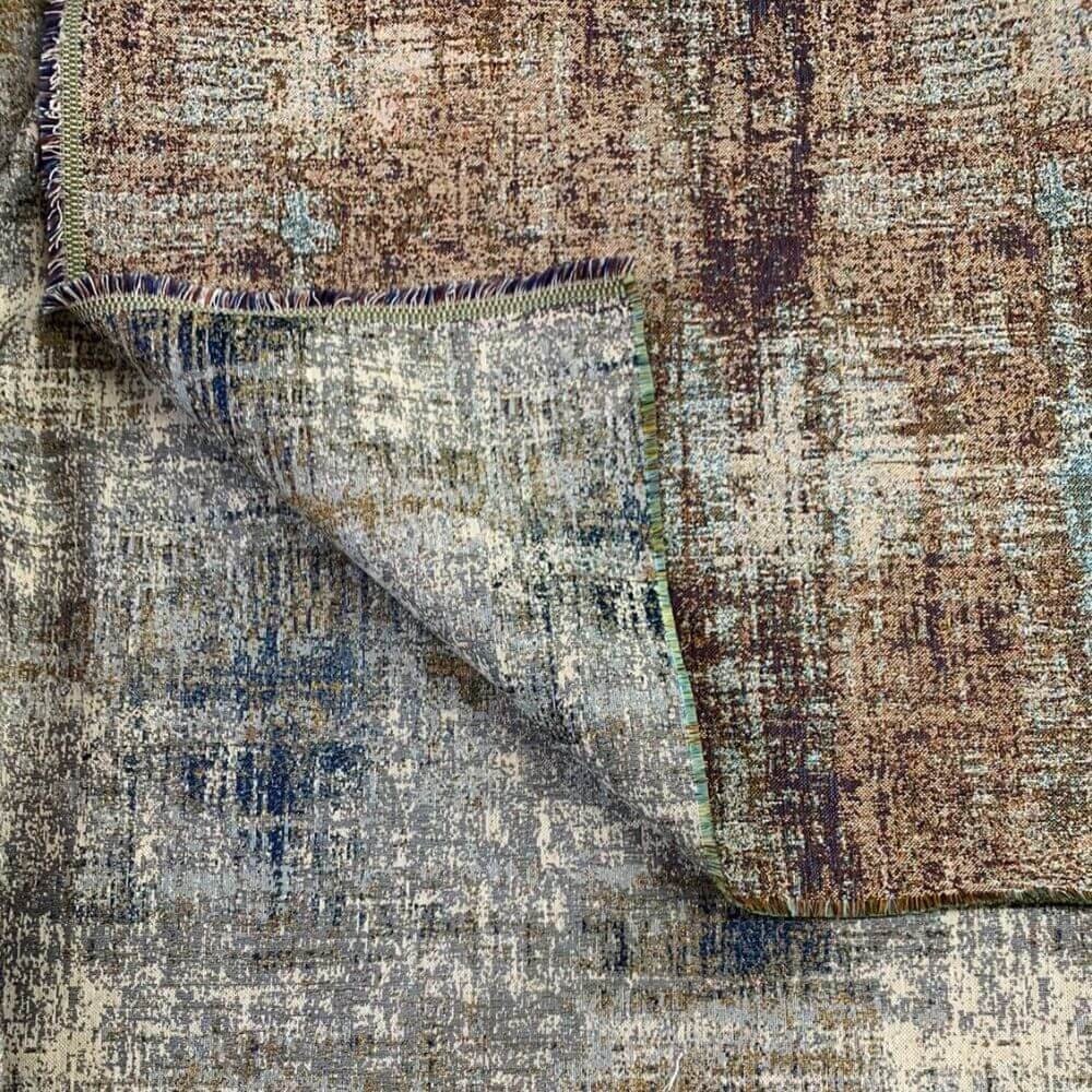 Antique Linen Upholstery Fabric, Double Sided Abstract Linen Woven ...