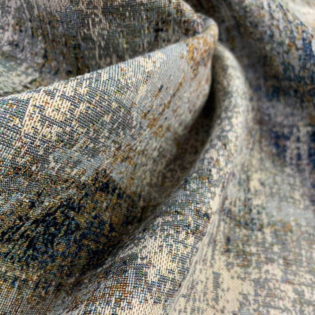 Antique Linen Upholstery Fabric, Double Sided Abstract Linen Woven ...