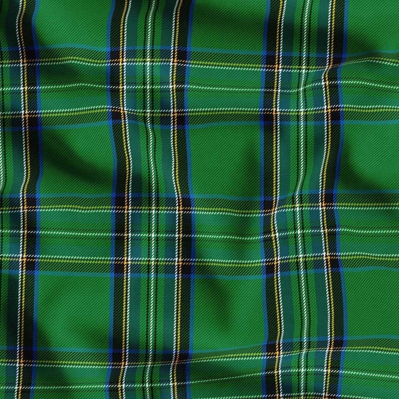Blue Plaid Fabric - Etsy