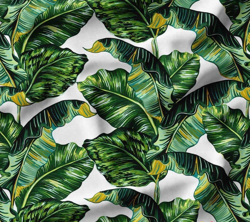 Banana Leaf Print Fabric