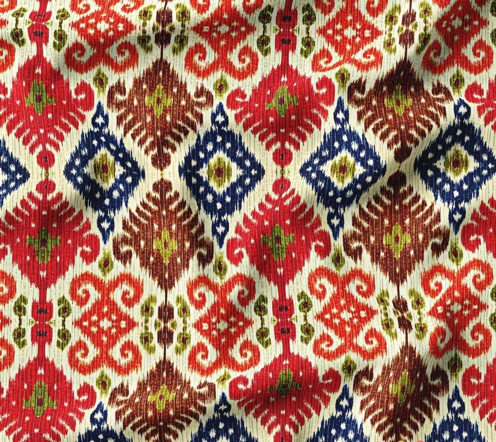 Native American Tribal Print Fabric by the Yard - Southwestern Fabric ...