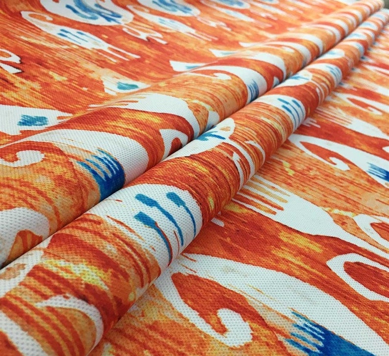 Native American Fabric by the Yard İkat Fabric Orange Blue - Etsy