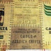 Coffee Sack Pattern Fabric, Vintage Style Fabric, Burlap Look Print ...