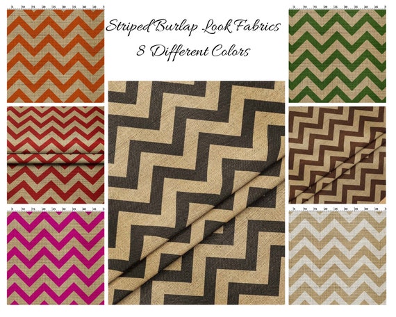 Burlap Chevron Curtains