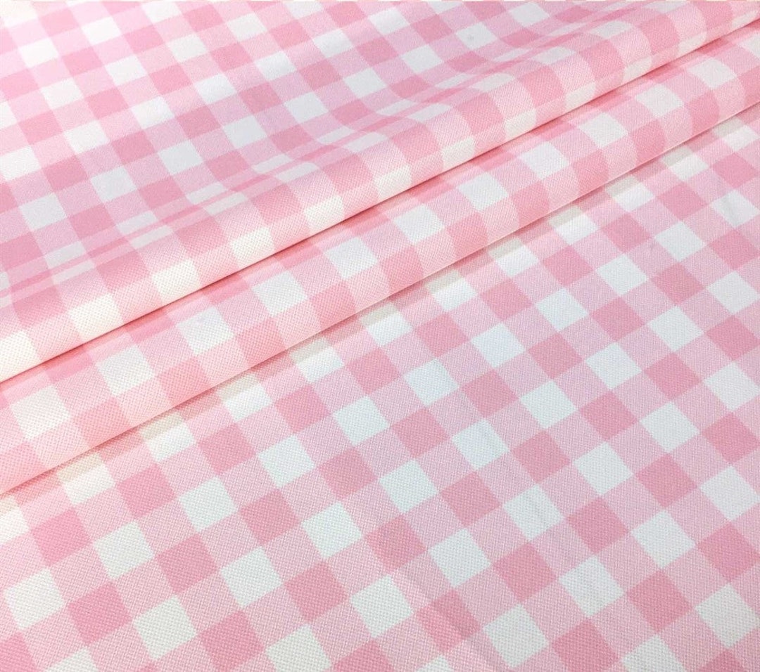 Gingham Fabric, Buffalo Check Fabric, Pink White Gingham Upholstery ...
