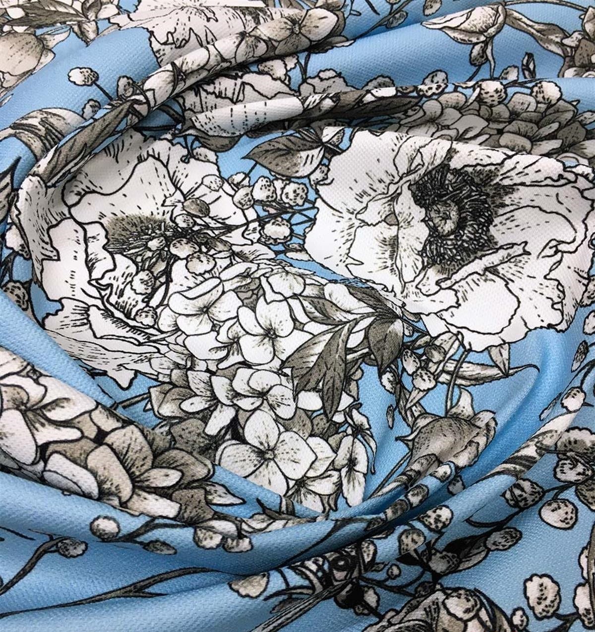 William Morris Chinoiserie Bird Floral Upholstery Fabric, Bluebird of ...