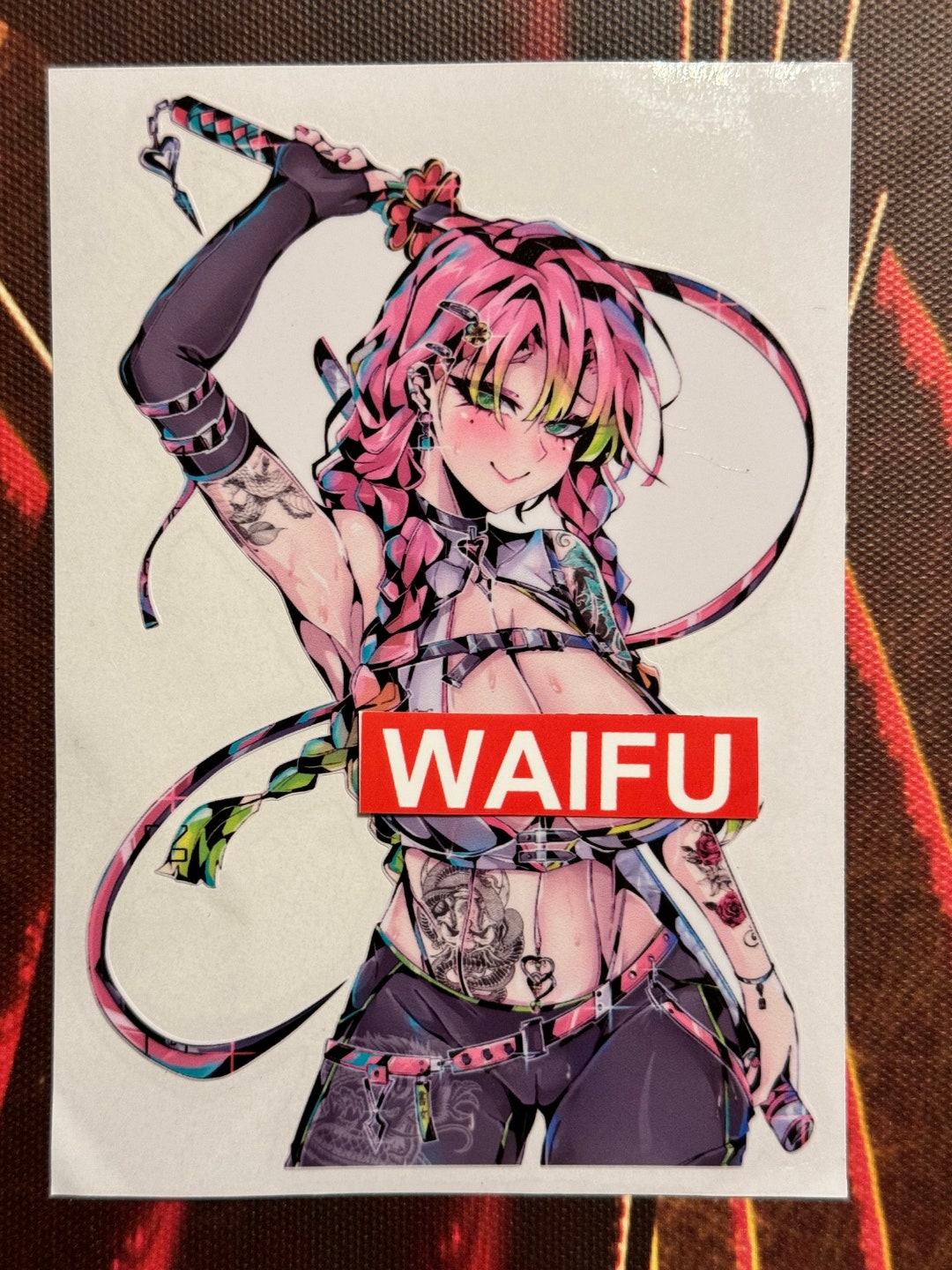 Anime Waifu Sticker Decal High Glossy Finish - Etsy