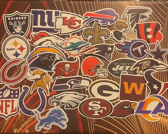 Nfl Stickers - Etsy