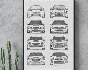 Subaru Poster - Etsy
