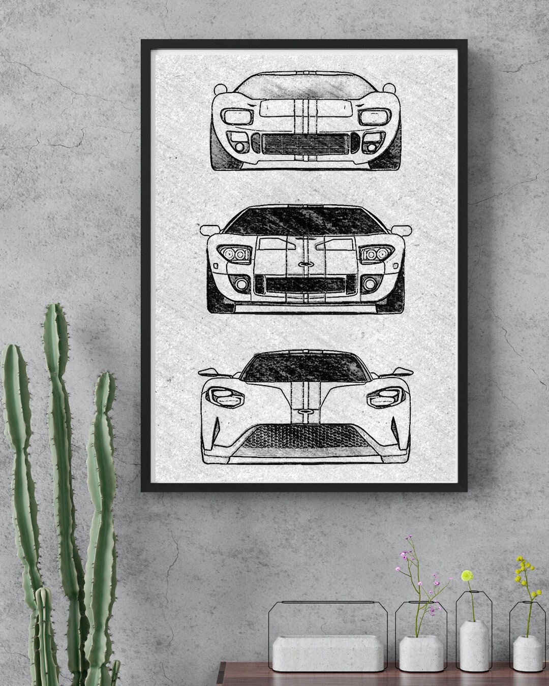 Ford GT40 Evolution Poster Art Mur Photo - Etsy France