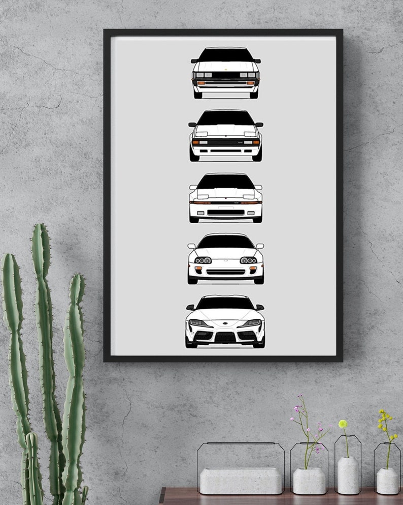 Toyota Supra Evolution Poster Wall Art Picture - Etsy