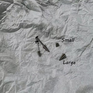 Spike Labret Stud Lip Piercingsrivet Tongue Ringdevil Lip - Etsy