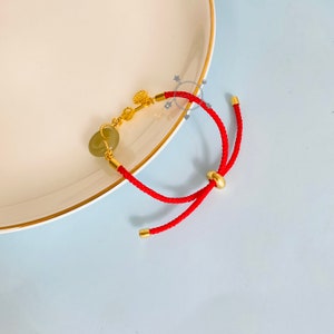 Red String Bracelet, Wada Jade Ring Bracelet, Red Lucky Wish Bracelet ...