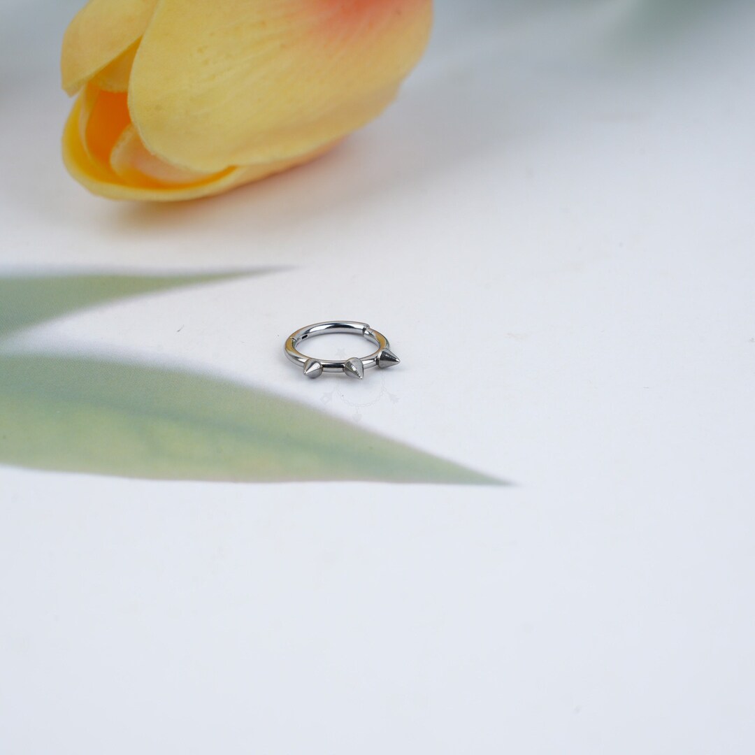 Punk Rivet Stud Lip Piercings, Rivet Tongue Ring, Devil Tooth Lip ...