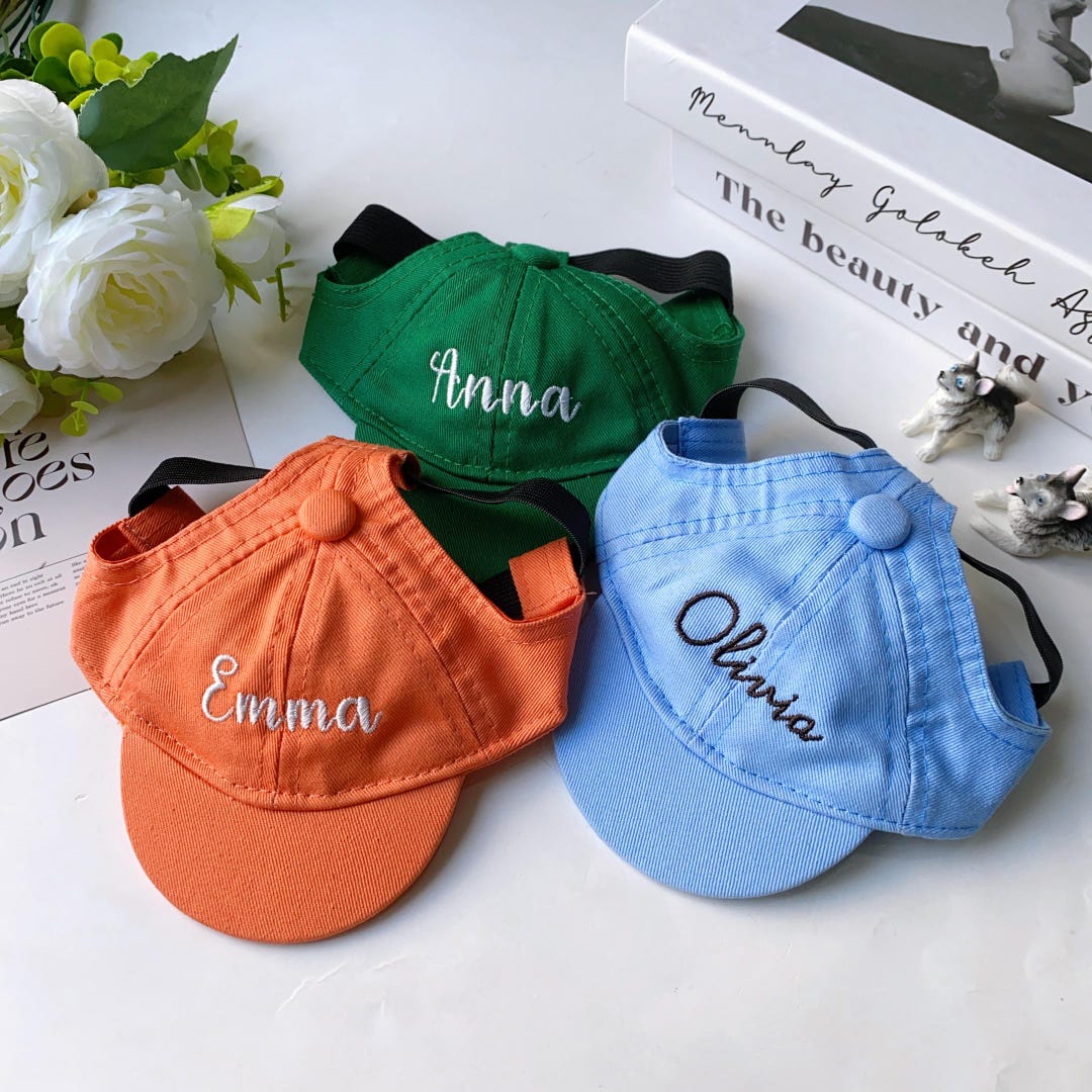 Custom Cap for Dog With Personalized Name, Cute Sun Cap for Dogs ...