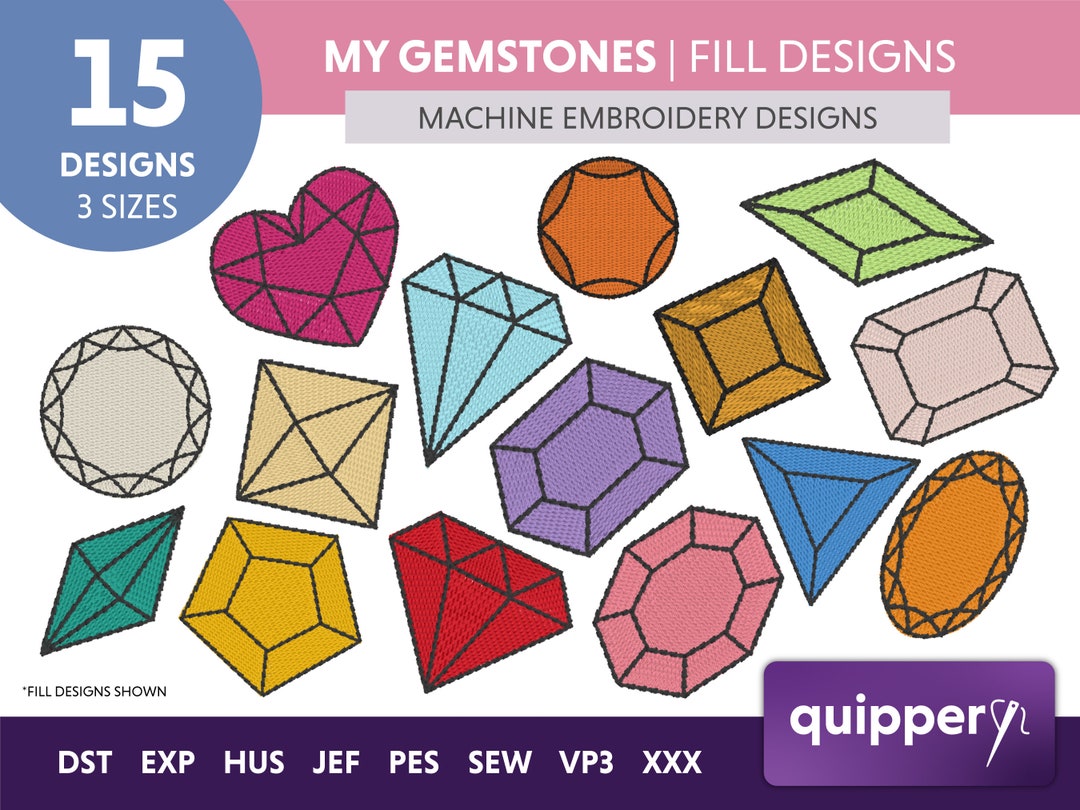 Gemstone Cabochon Machine Embroidery Designs Gemstone Jewelry Diamond ...