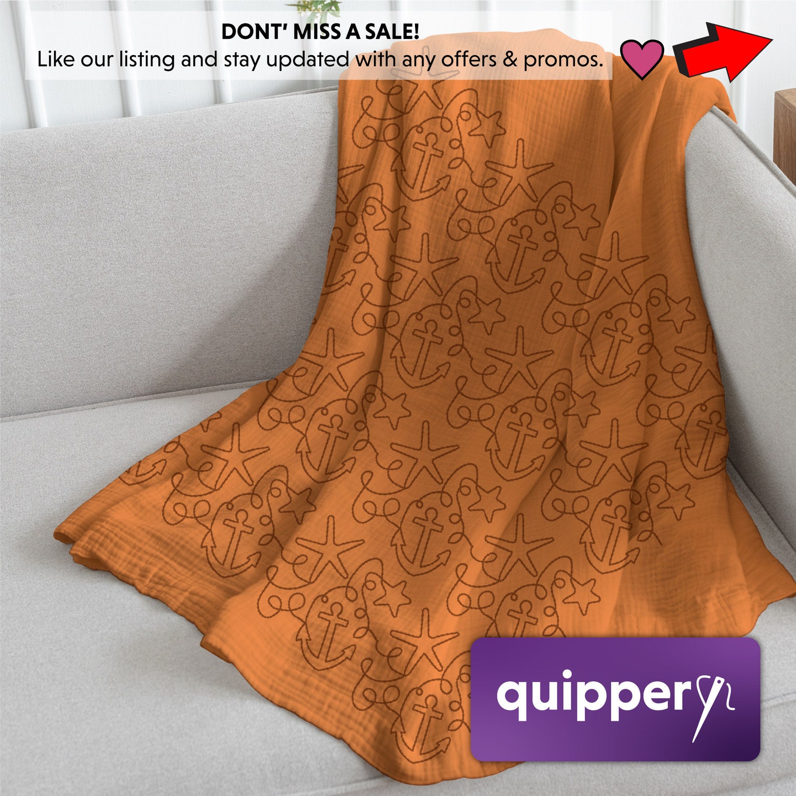 Ocean Theme Embroidery Designs, Edge-to-edge Starfish Embroidery, Boho ...