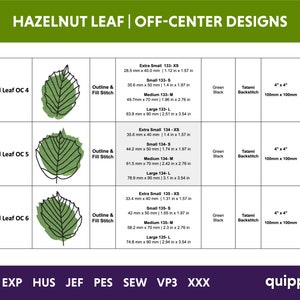 Hazel Leaf Outline Embroidery Design: Boho Plant Pattern (digital ...